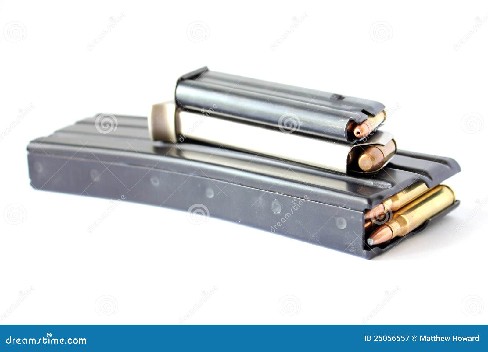 Stacked Ammo Clip stock image. Image of danger, ammunition - 25056557