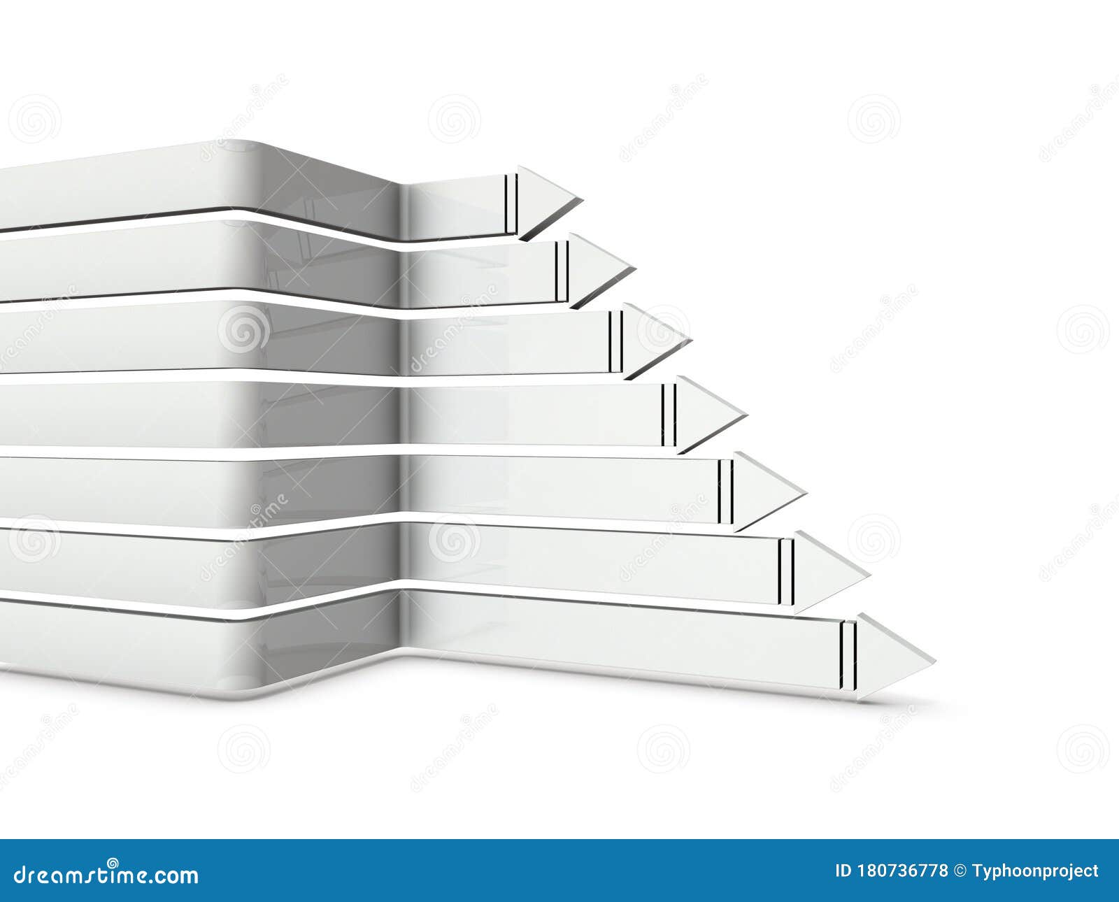 Stacked Arrows Represent Progress. Royalty-Free Stock Photography ...