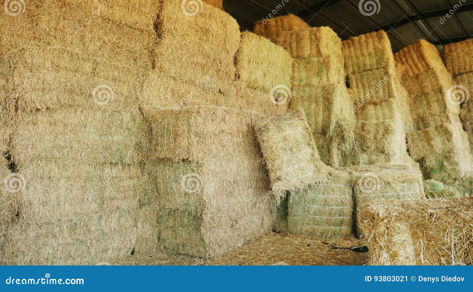 Stacked Bales in the Barn Overall Plan. Stock Video - Video of ...