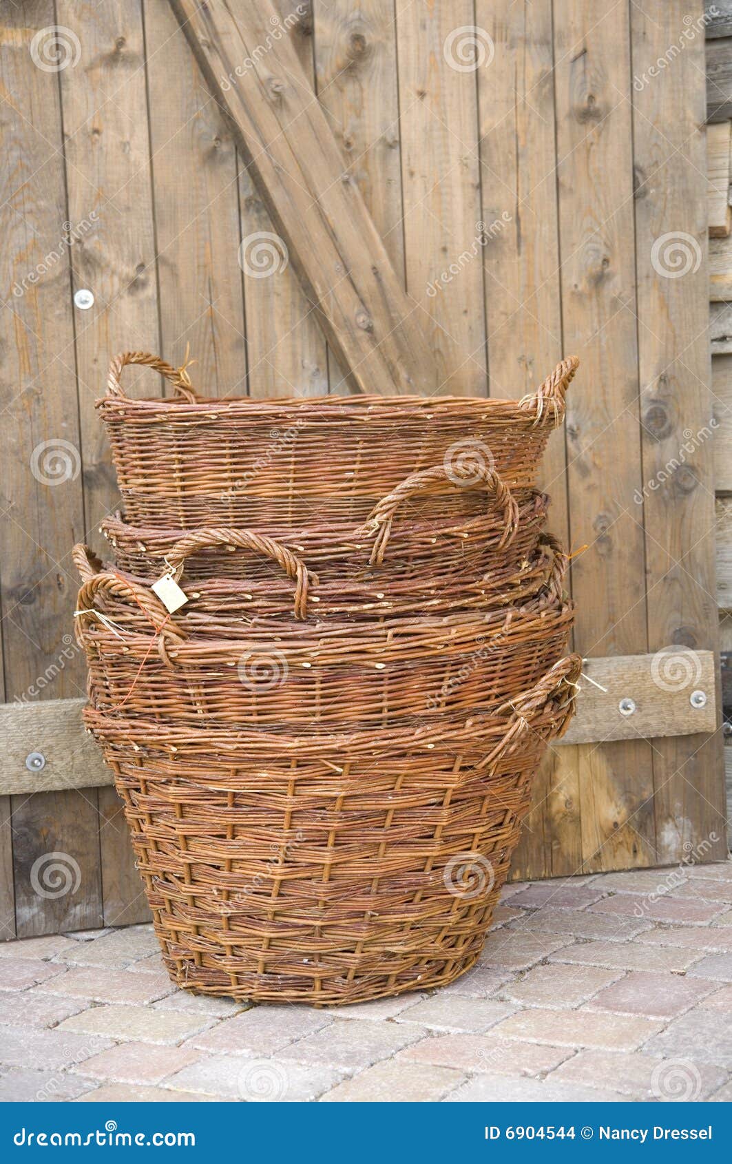 Stacked baskets stock photo. Image of handles, baskets - 6904544