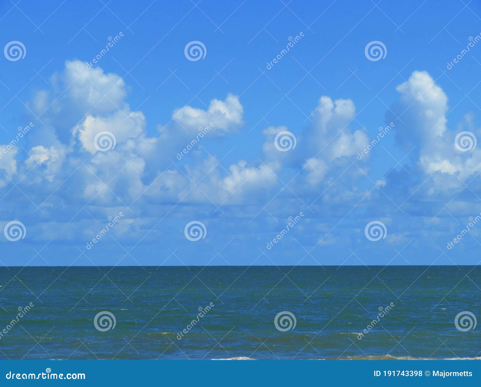 Stacked Beach Clouds, Horizontal Orientation Stock Photo - Image of ...