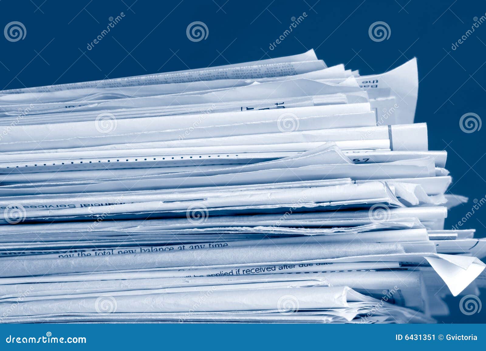 Stacked bills stock image. Image of accounting, payment - 6431351