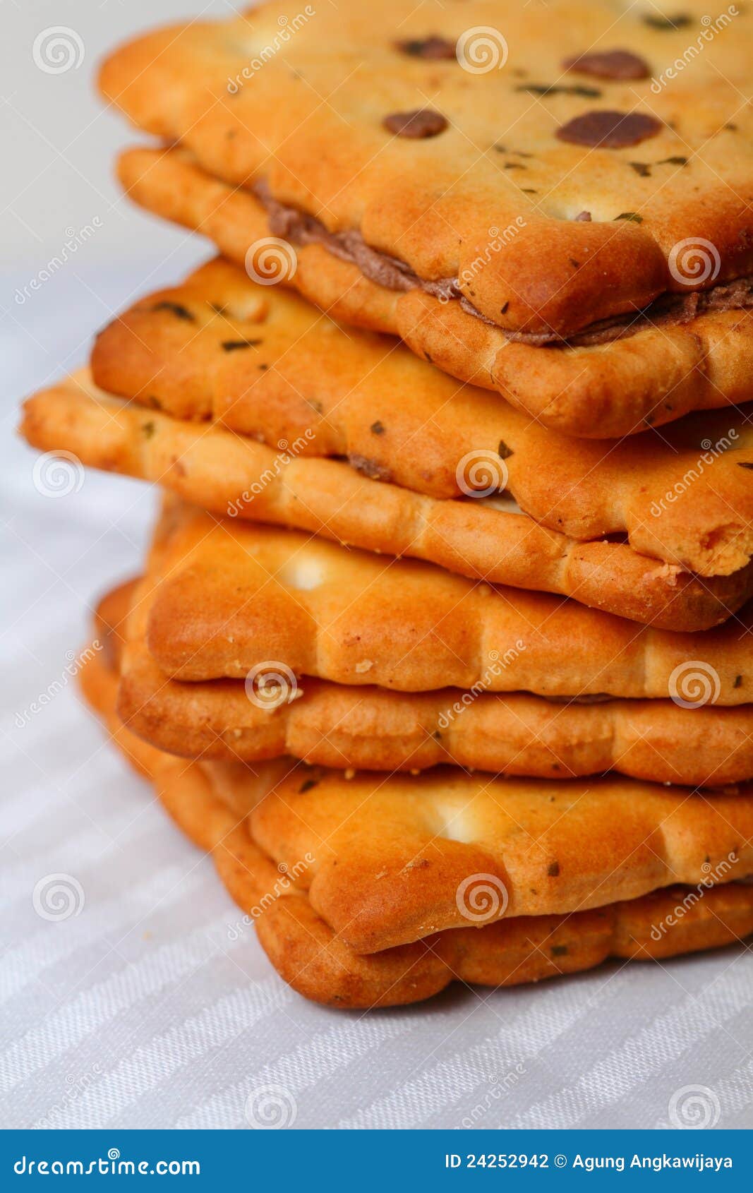 Stacked Biscuits stock photo. Image of brown, stacked - 24252942