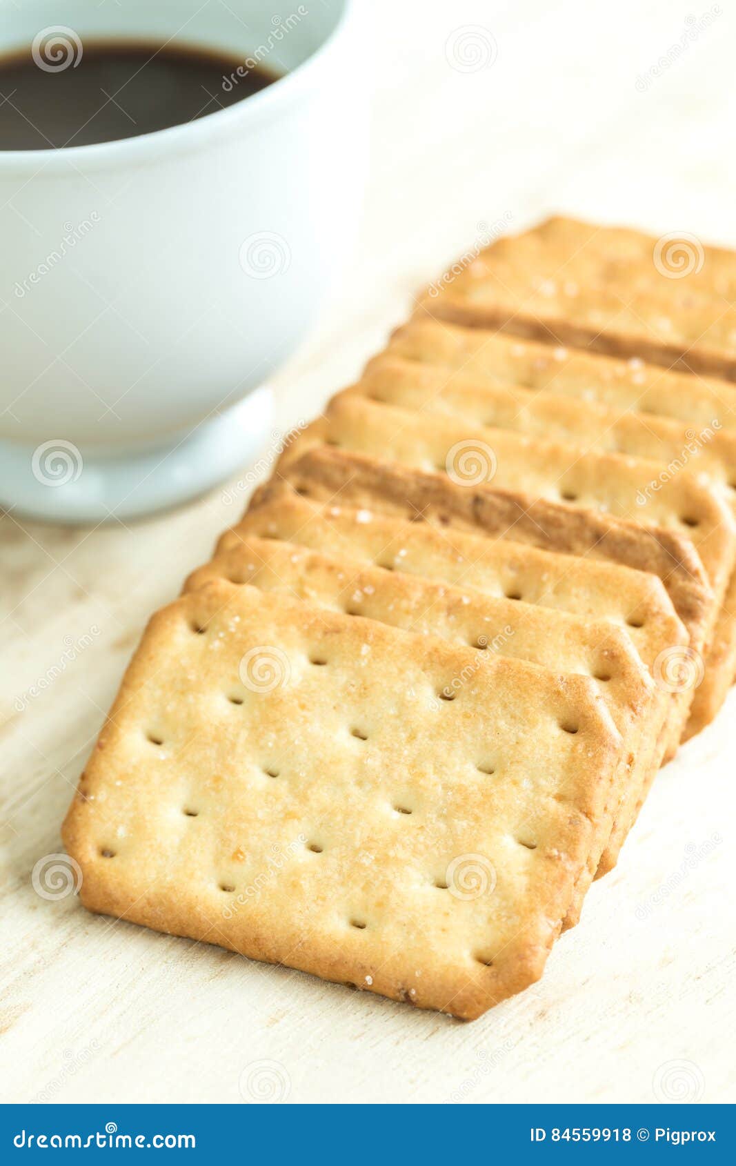 Stacked Biscuits on Wooden Background Stock Photo - Image of snack ...