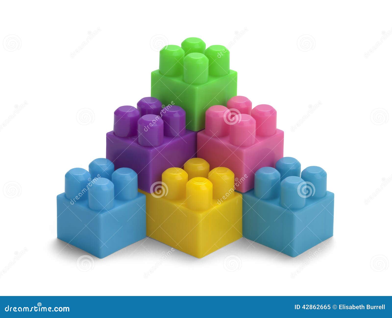 Stacked Blocks stock image. Image of colorful, plastic - 42862665