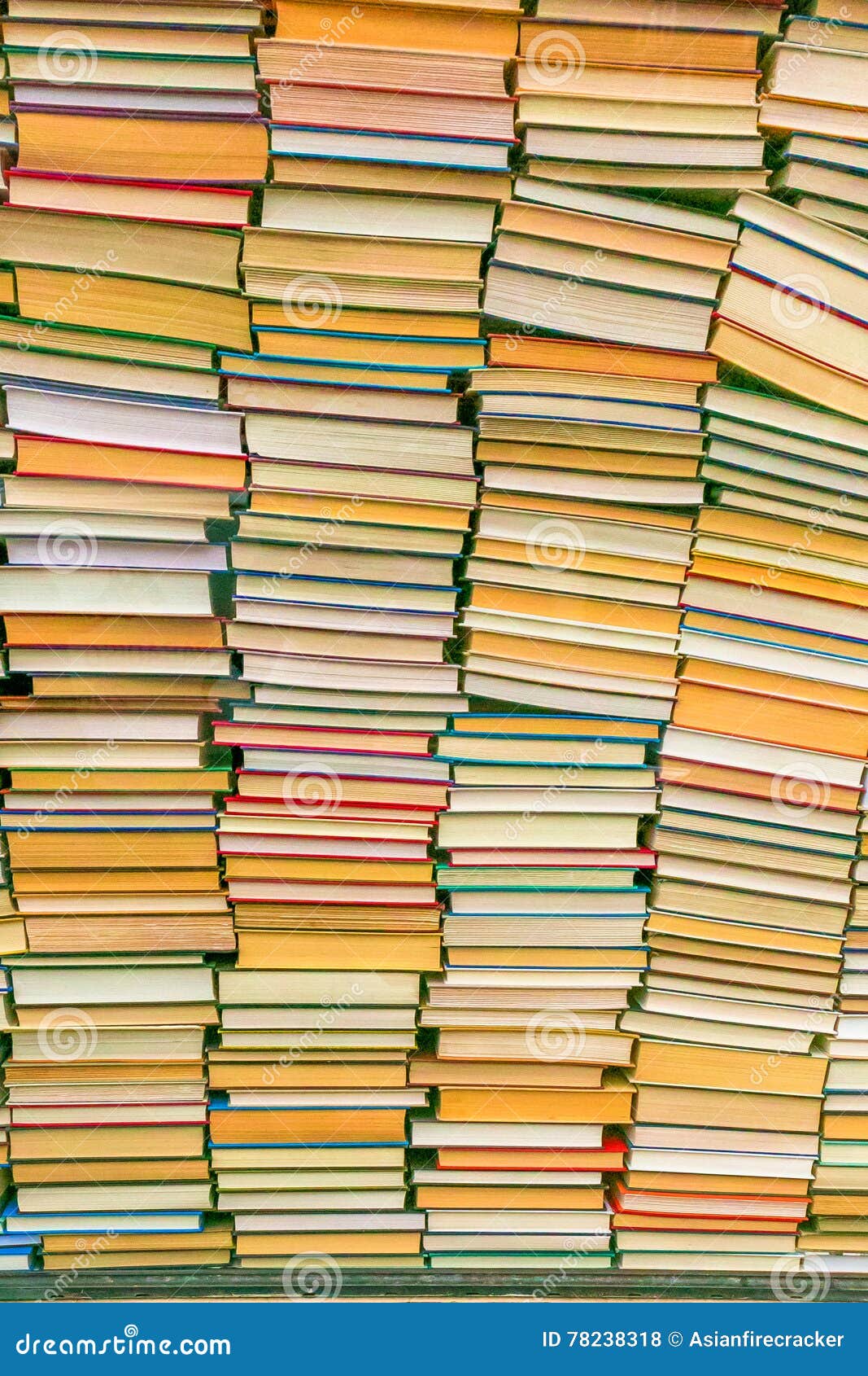 Stacked of Books stock photo. Image of book, textbooks - 78238318
