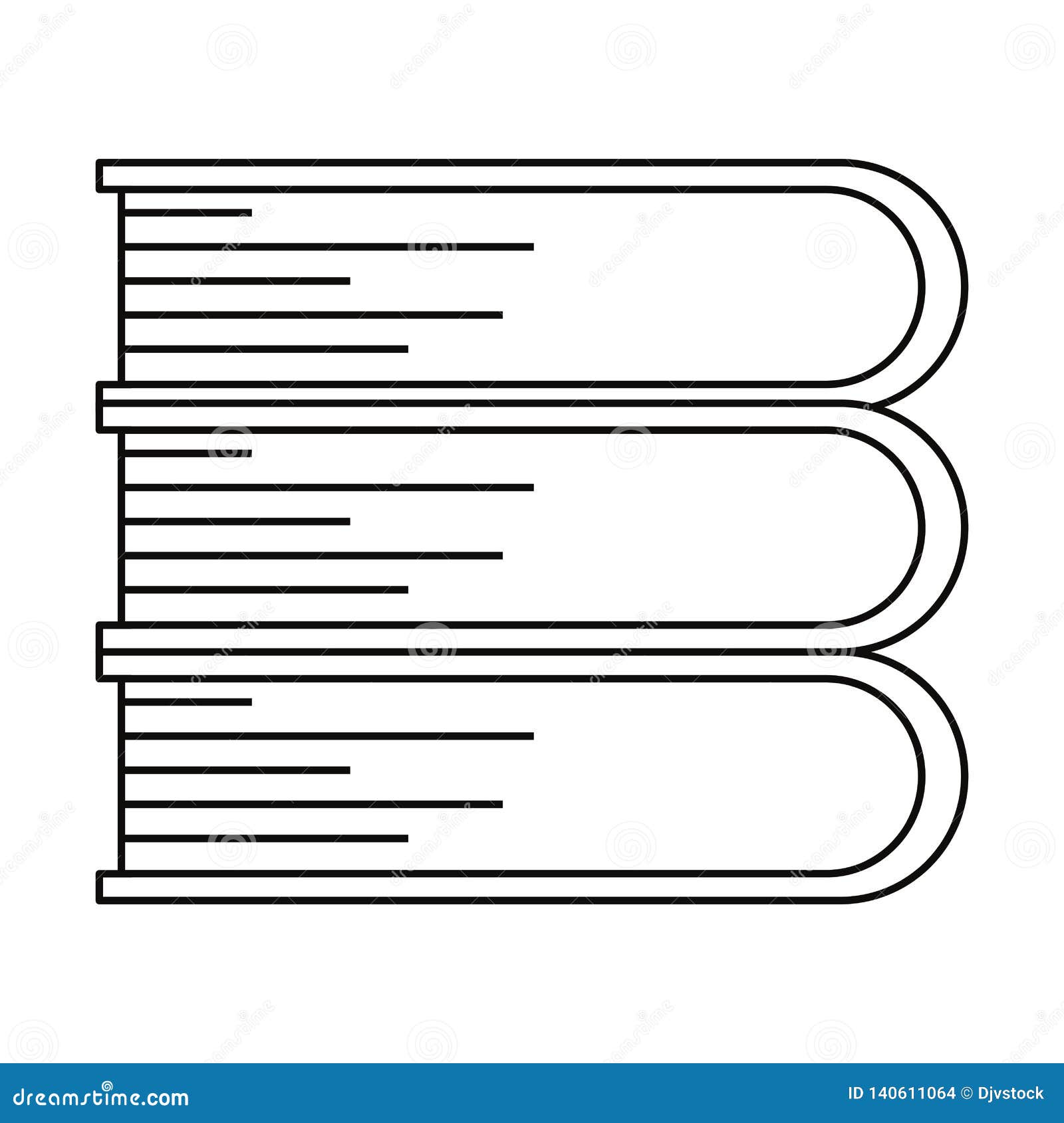 Stacked books learning stock vector. Illustration of education - 140611064