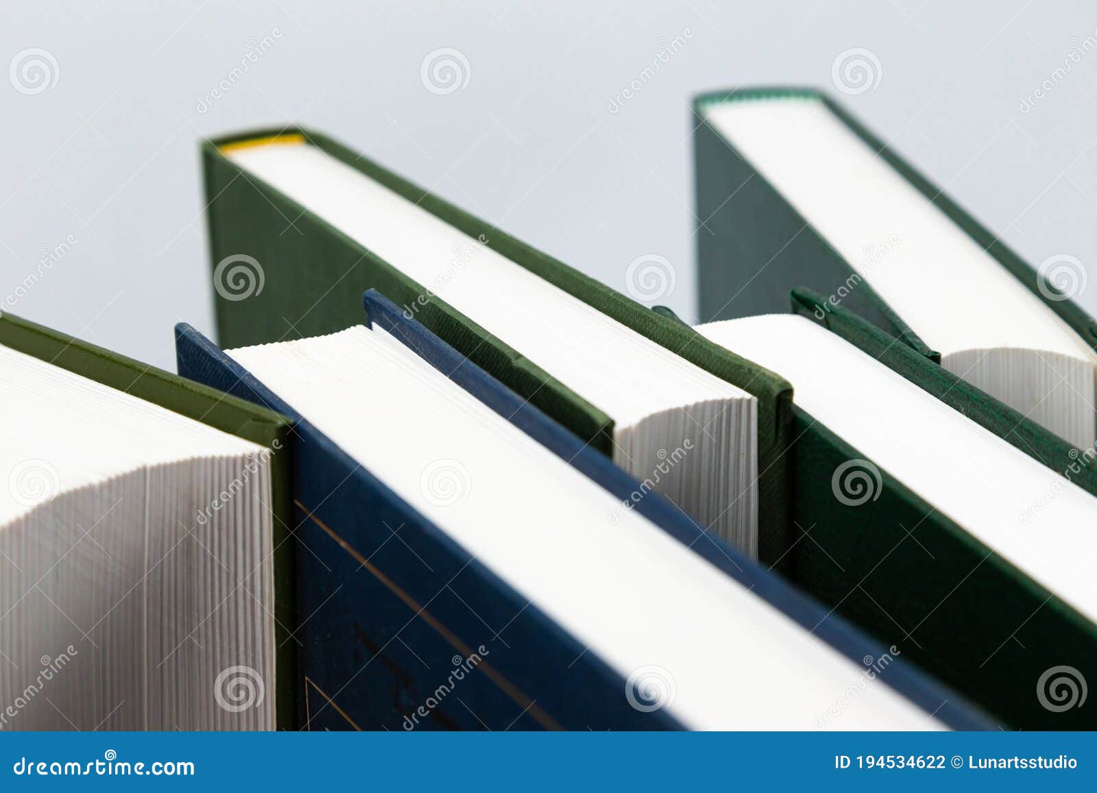 Stacked Books Side View Isolated on White Background Stock Photo ...