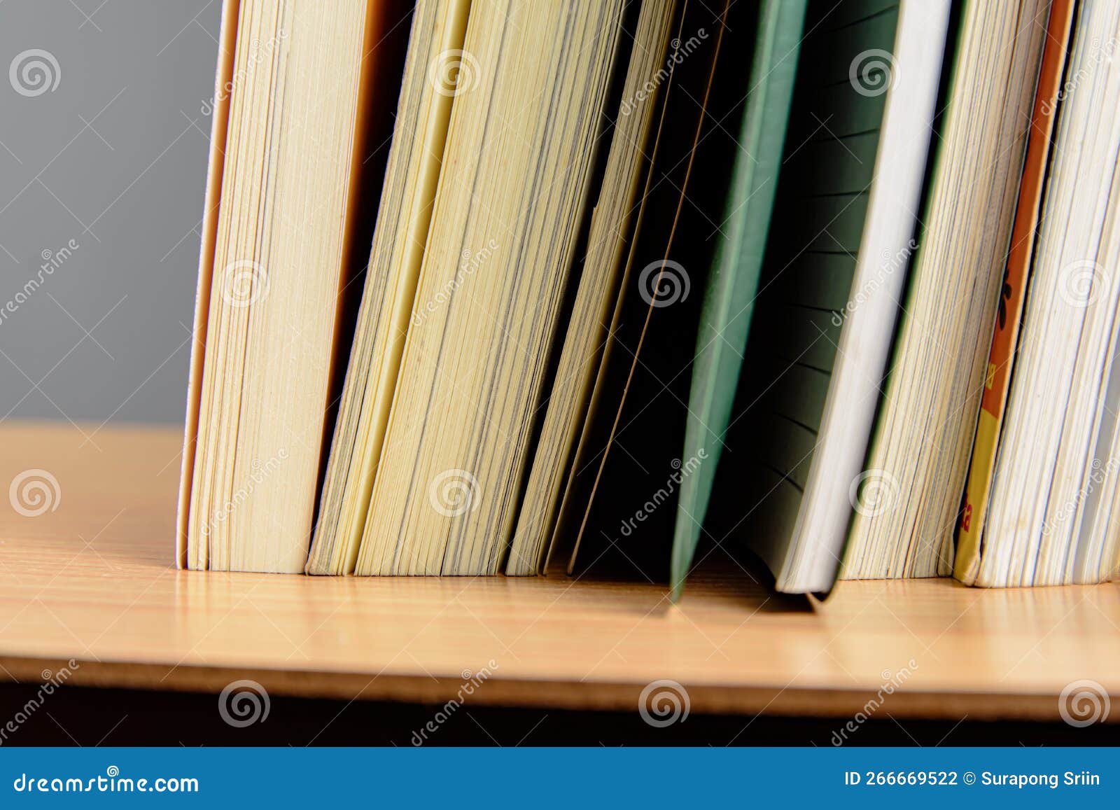 Stacked Books on Table Vertical Background.blurred Stock Photo - Image ...