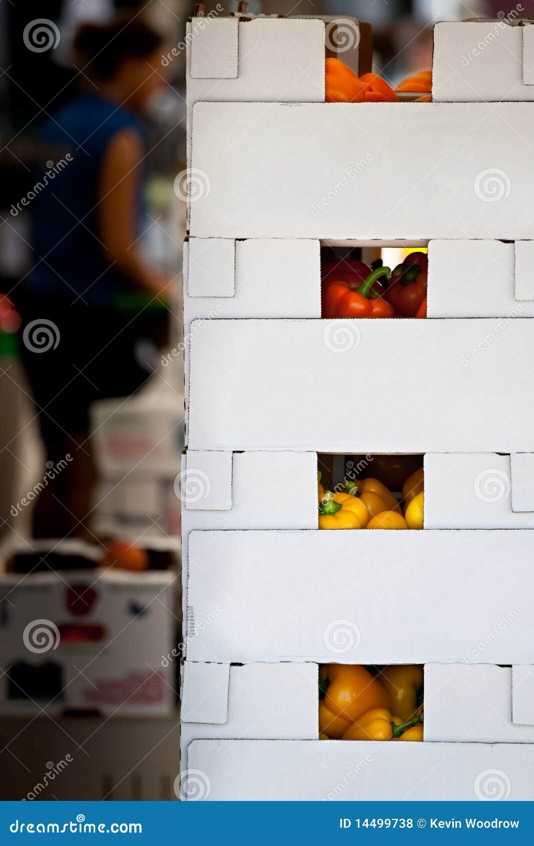 Stacked Boxes Full of Colorful Stock Photo - Image of boxes, orange ...