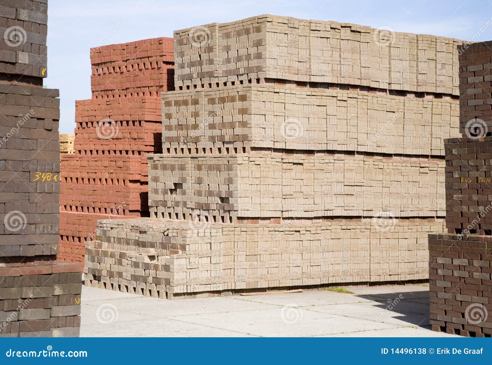 Stacked bricks stock photo. Image of bricks, pattern - 14496138