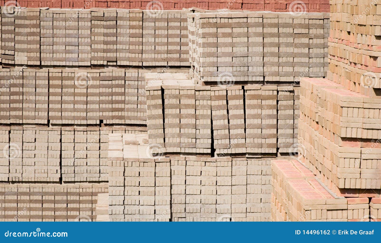 Stacked bricks stock photo. Image of construction, brick - 14496162