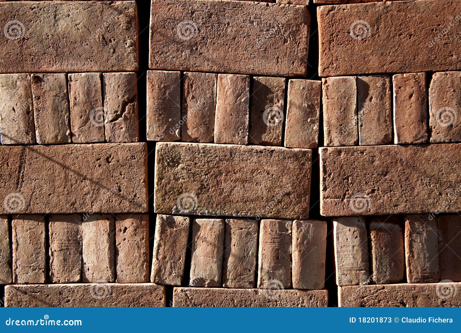 Stacked bricks stock image. Image of stacked, pile, bricks - 18201873
