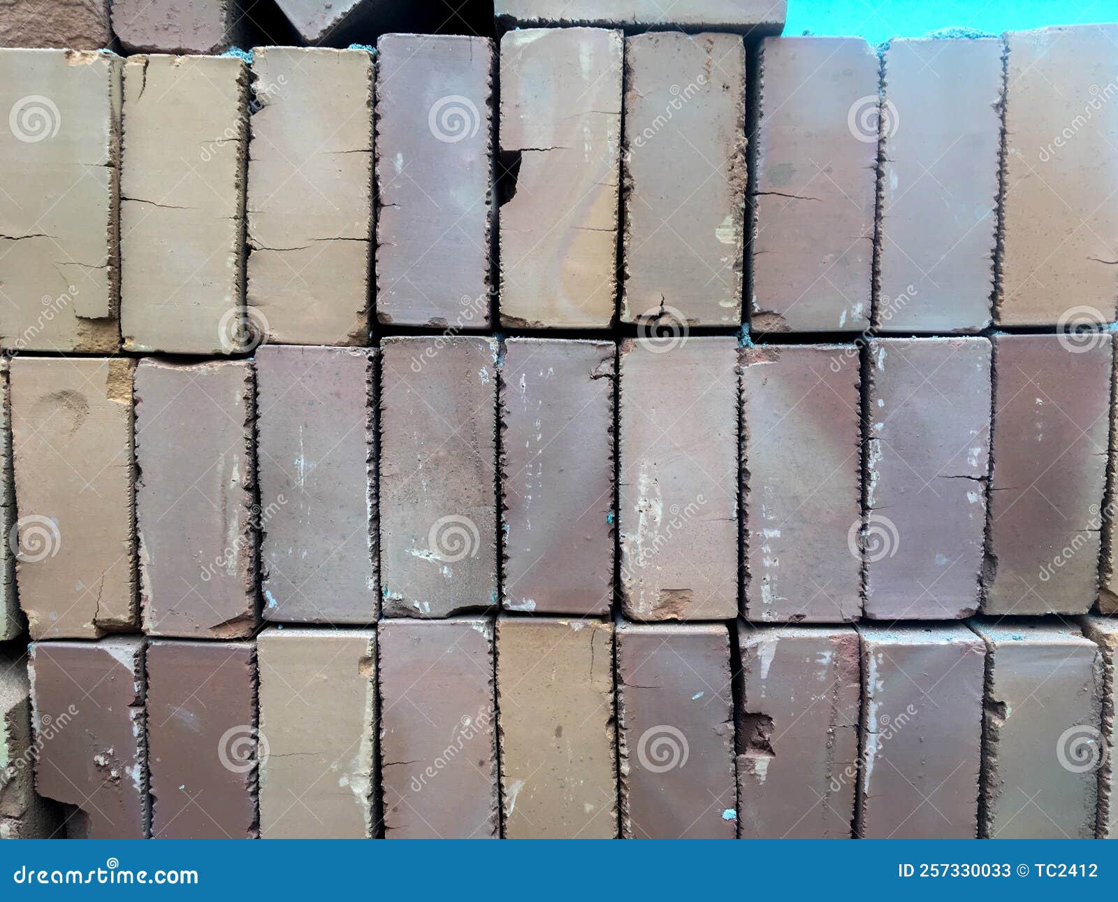 Stacked Bricks for Construction. Architecture Stock Image - Image of ...