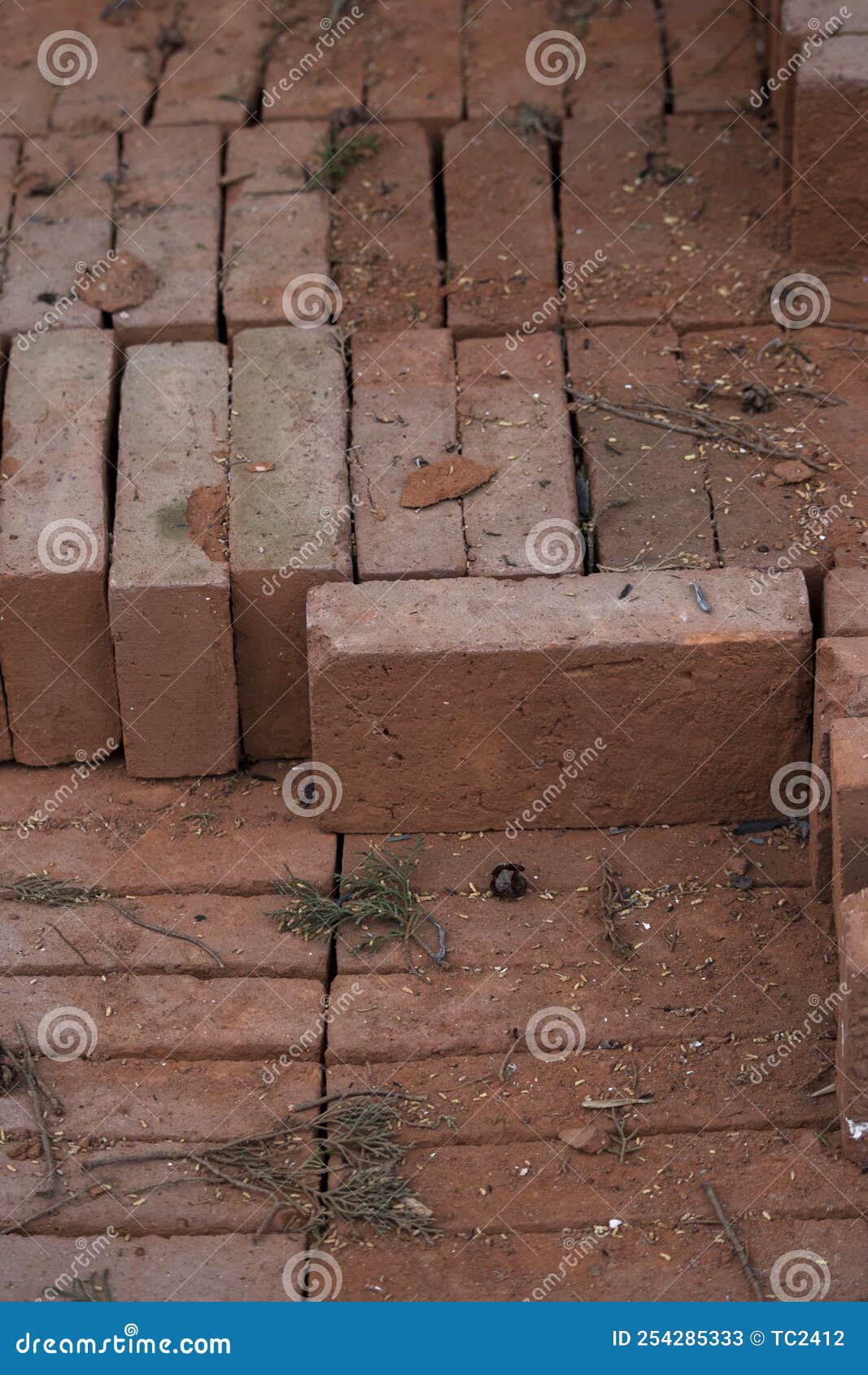 Stacked Bricks for Construction. Architecture Stock Image - Image of ...