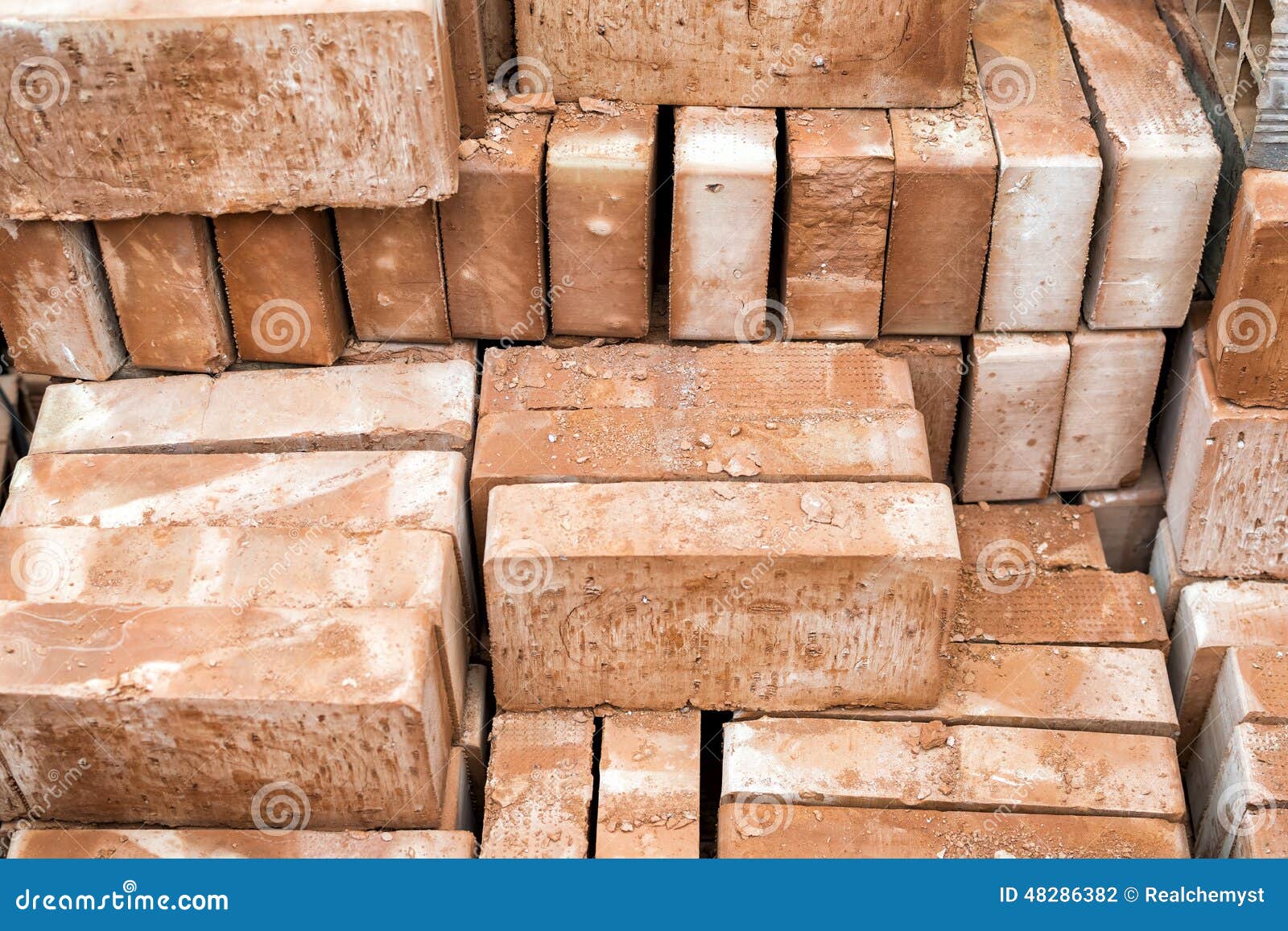 Stacked Bricks Stock Photo - Image: 48286382
