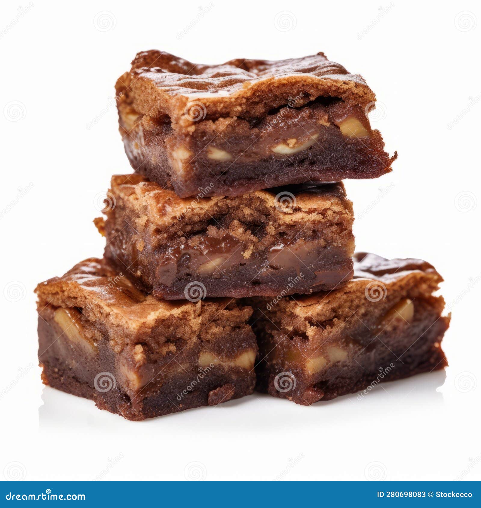 Stacked Brownies with Explosive Pigmentation and Exciting Texture Stock ...