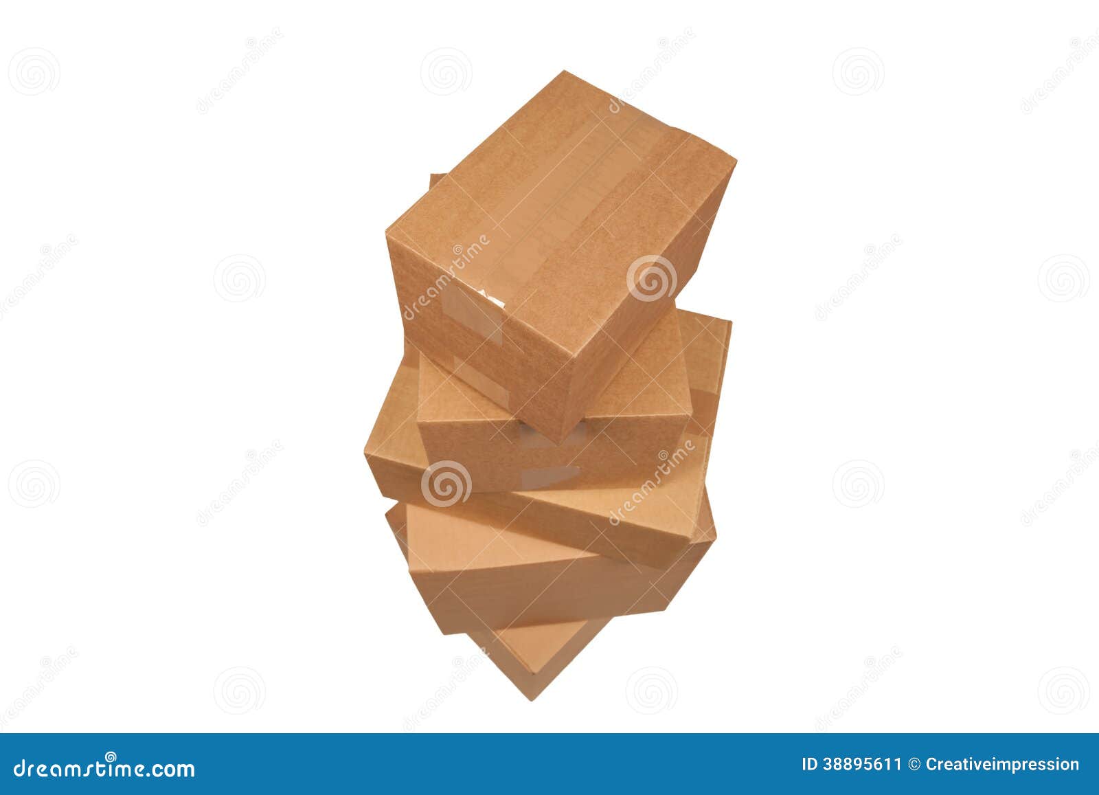 Stacked cardboard boxes stock image. Image of packer - 38895611