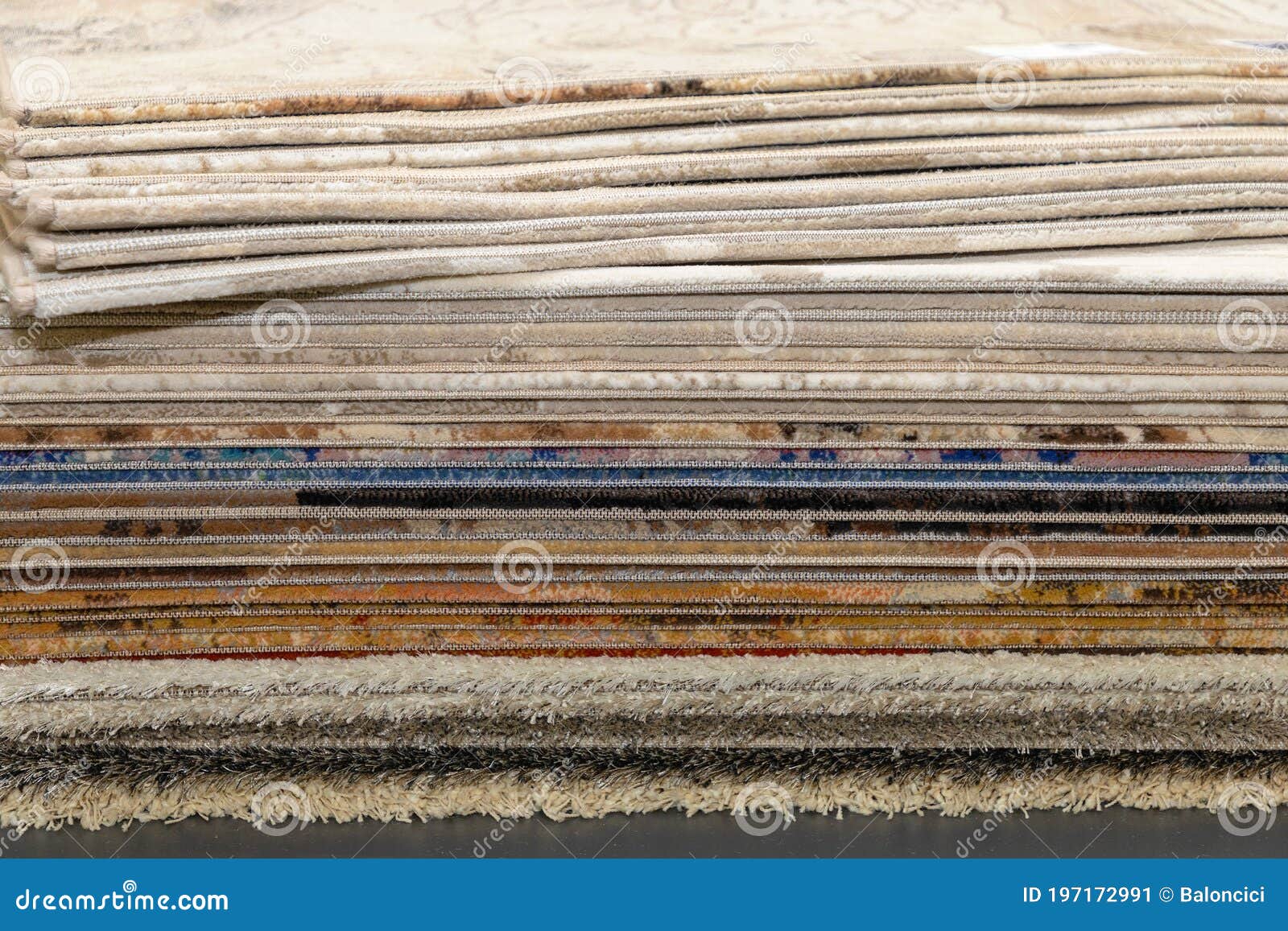 Stacked Carpets stock image. Image of carpets, pile - 197172991
