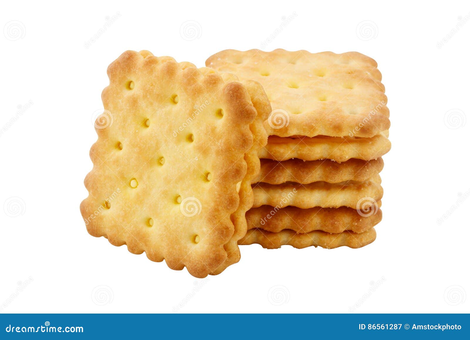 Stacked of Cheese Cracker Isolated on White Background Stock Image ...