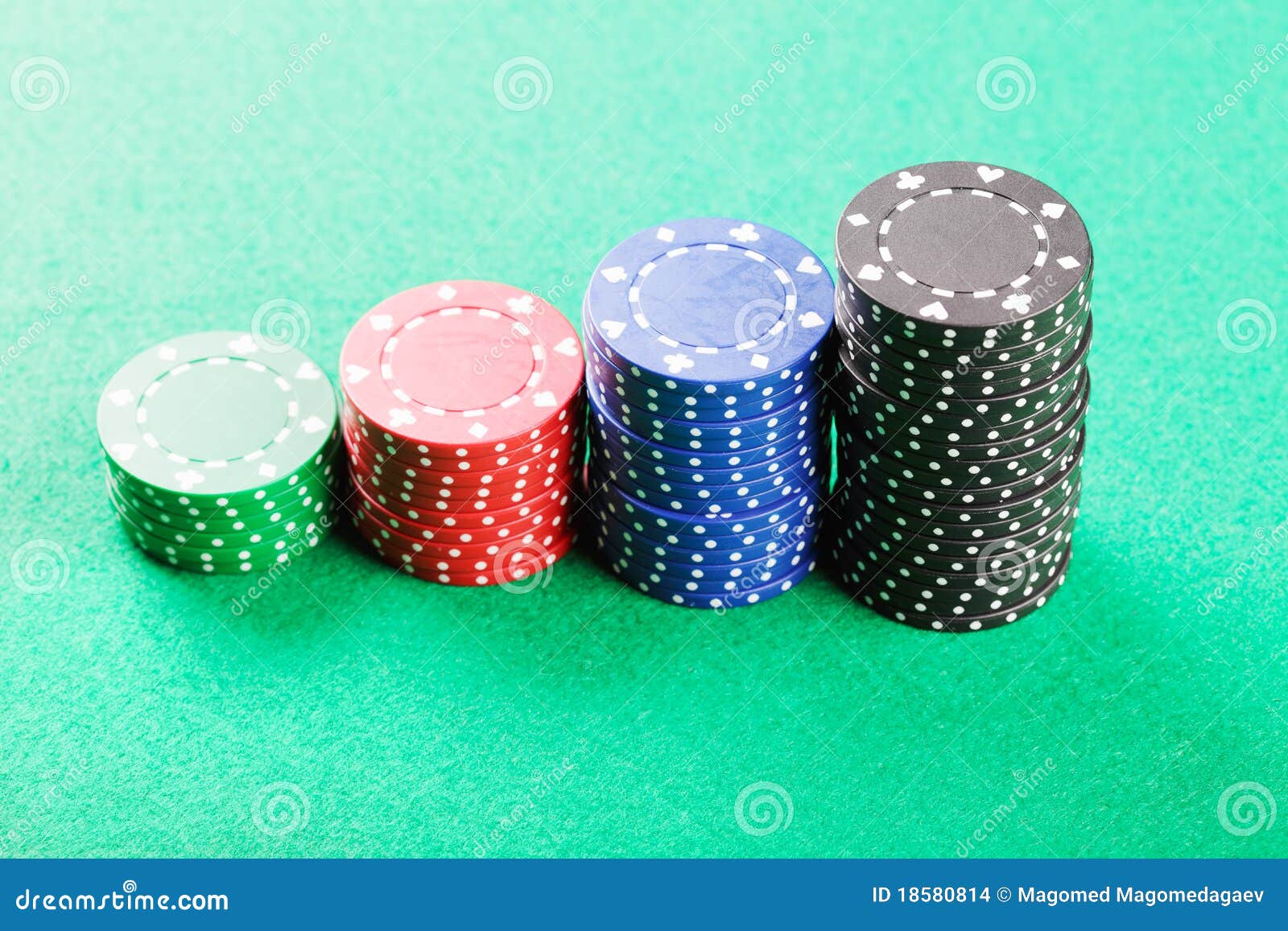 Stacked chips stock photo. Image of game, chance, poker - 18580814