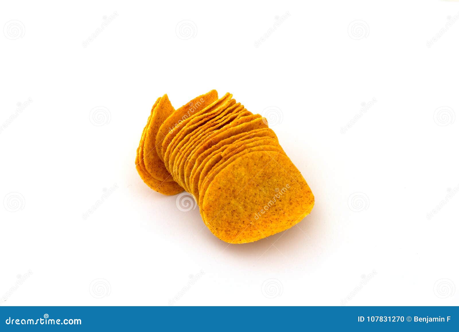 Stacked chips stock photo. Image of chips, nibbles, discs - 107831270