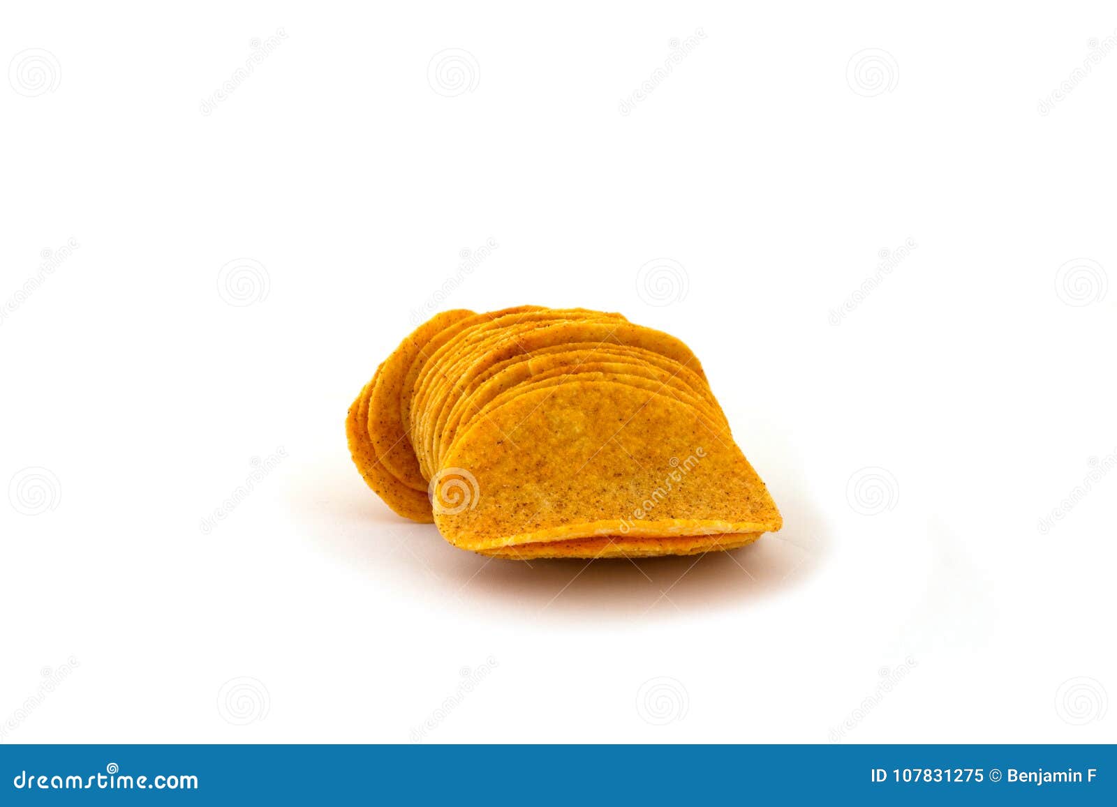Stacked chips stock image. Image of crisps, stacked - 107831275