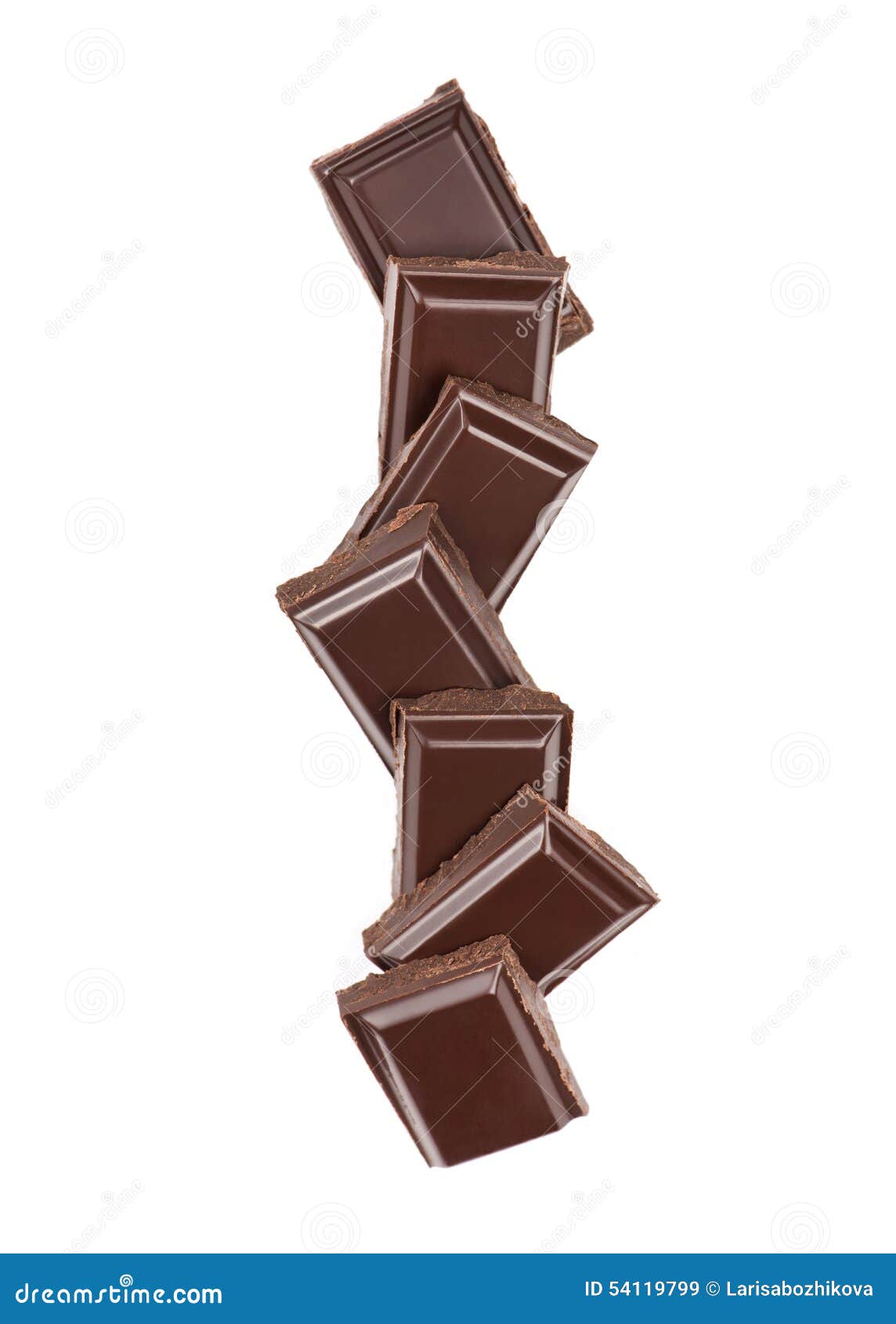 Stacked chocolate bars stock image. Image of food, square - 54119799