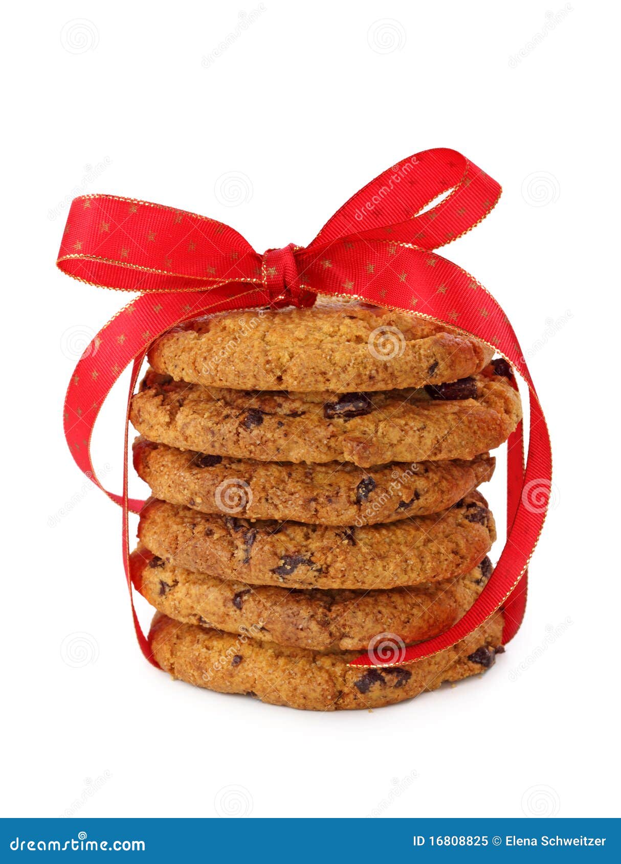 Stacked Chocolate Chip Cookies Stock Image - Image of closeup, stack ...