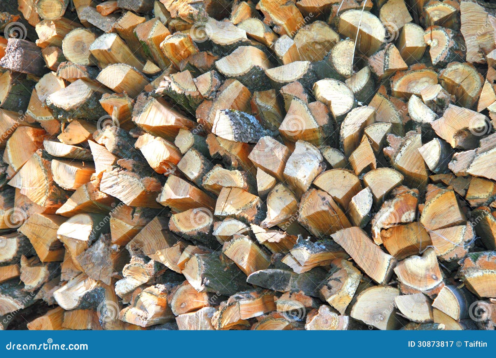 Stacked chopped wood stock image. Image of storage, outdoors - 30873817