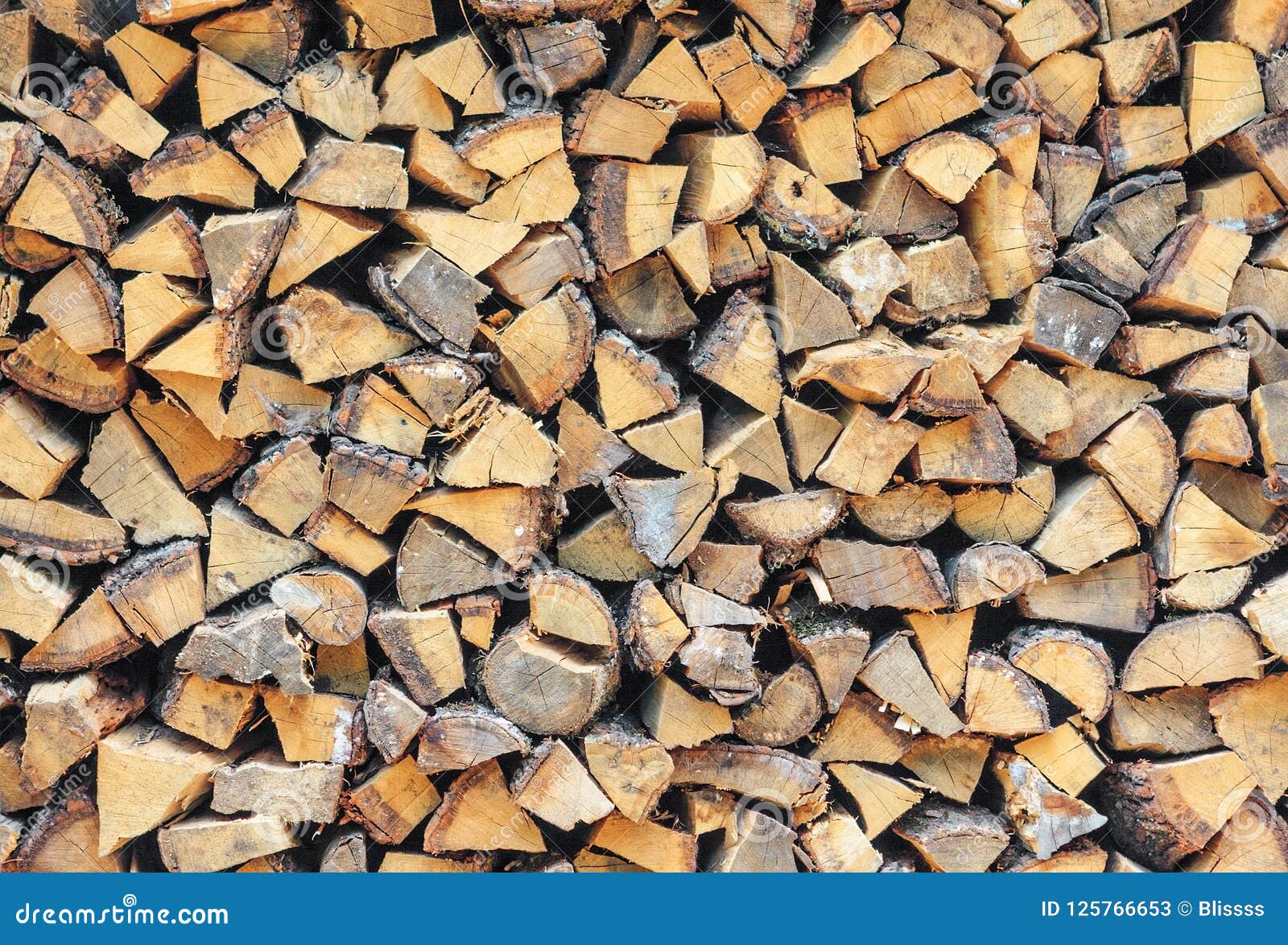 Stacked Chopped Firewood, Natural Wood Texture Royalty-Free Stock Image ...