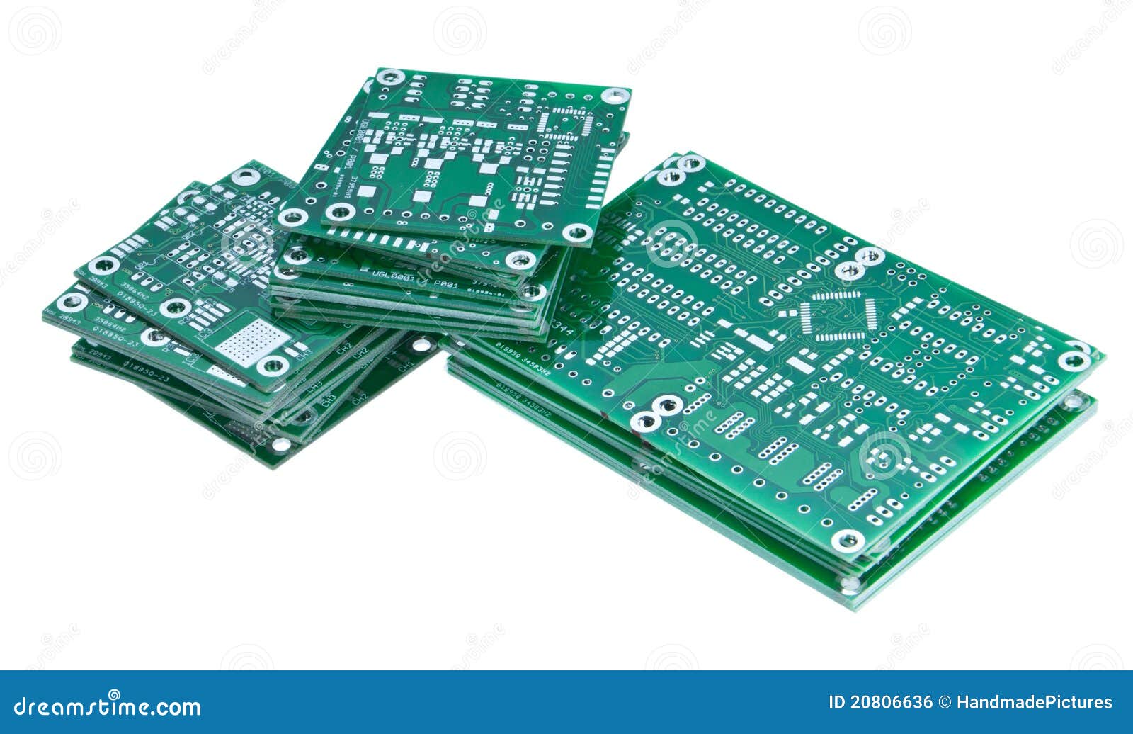 Stacked Circuit Boards Stock Image | CartoonDealer.com #20806627