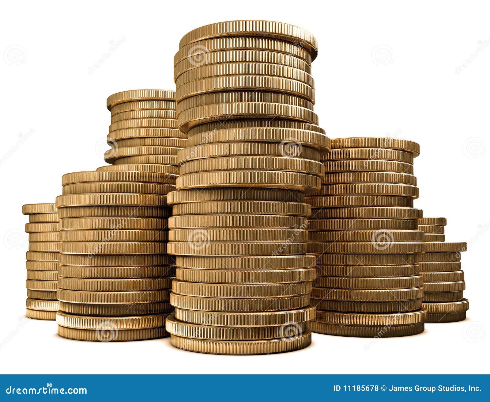 Stacked Coins stock illustration. Illustration of jackpot - 11185678