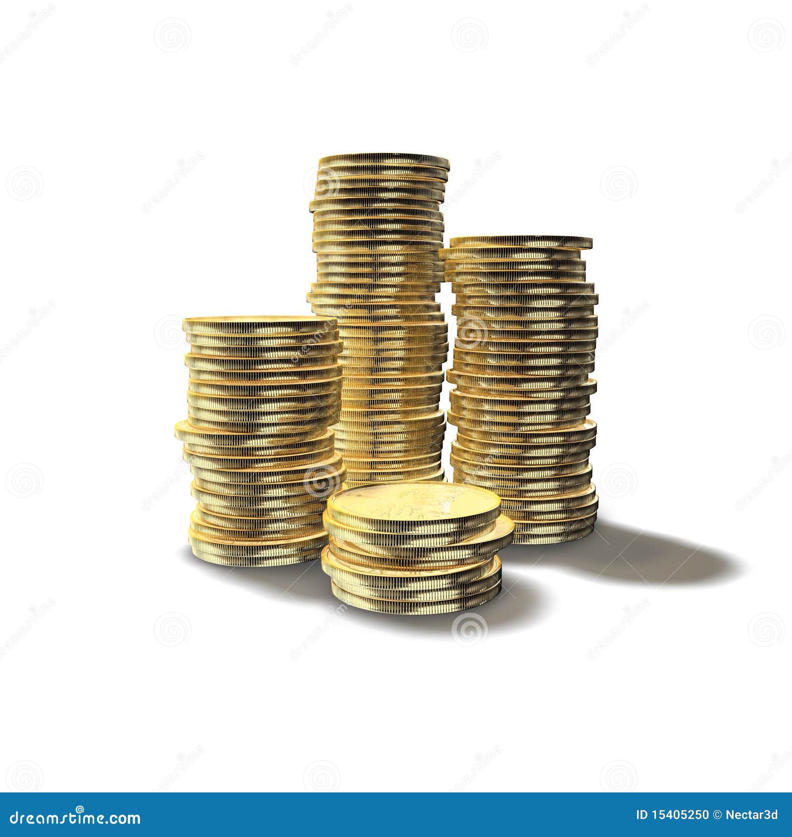 Stacked coins stock photo. Image of financial, account - 15405250