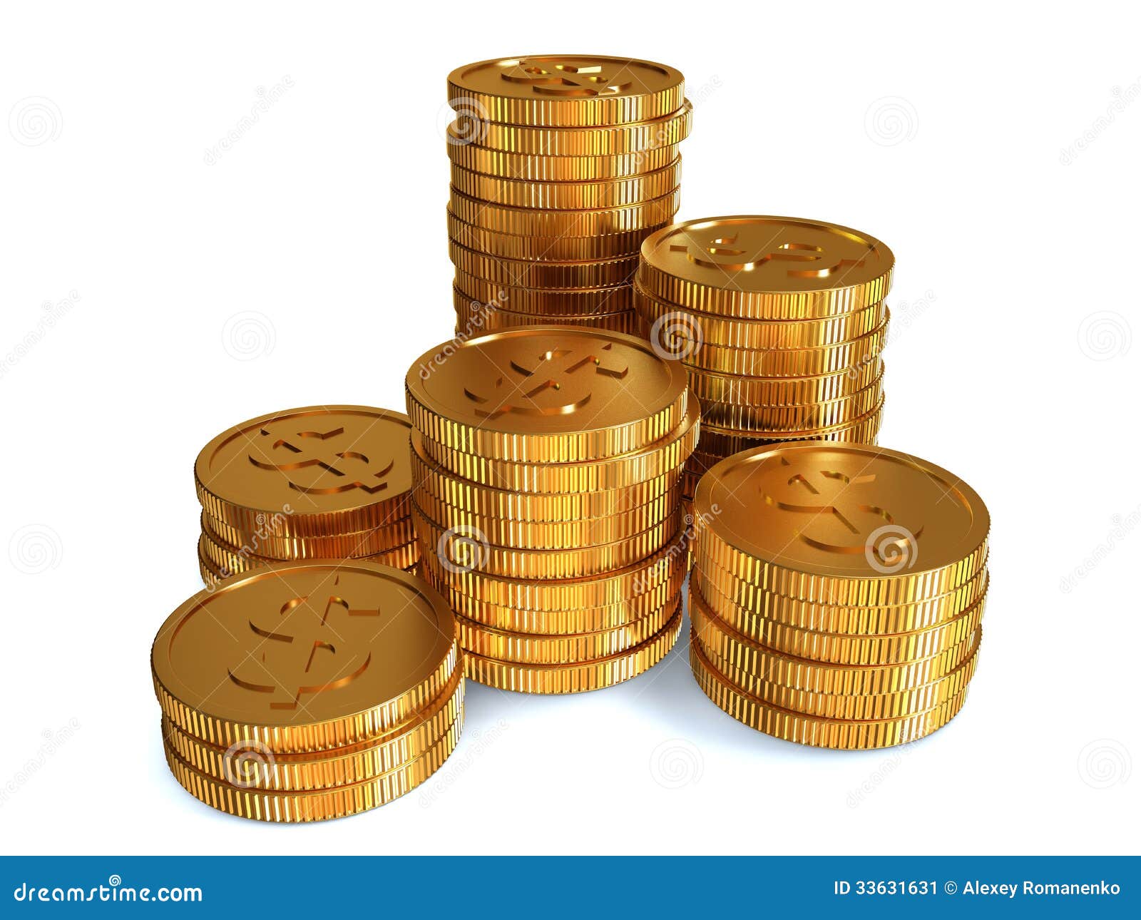 Stacked coins stock image. Image of business, asset, finance - 33631631