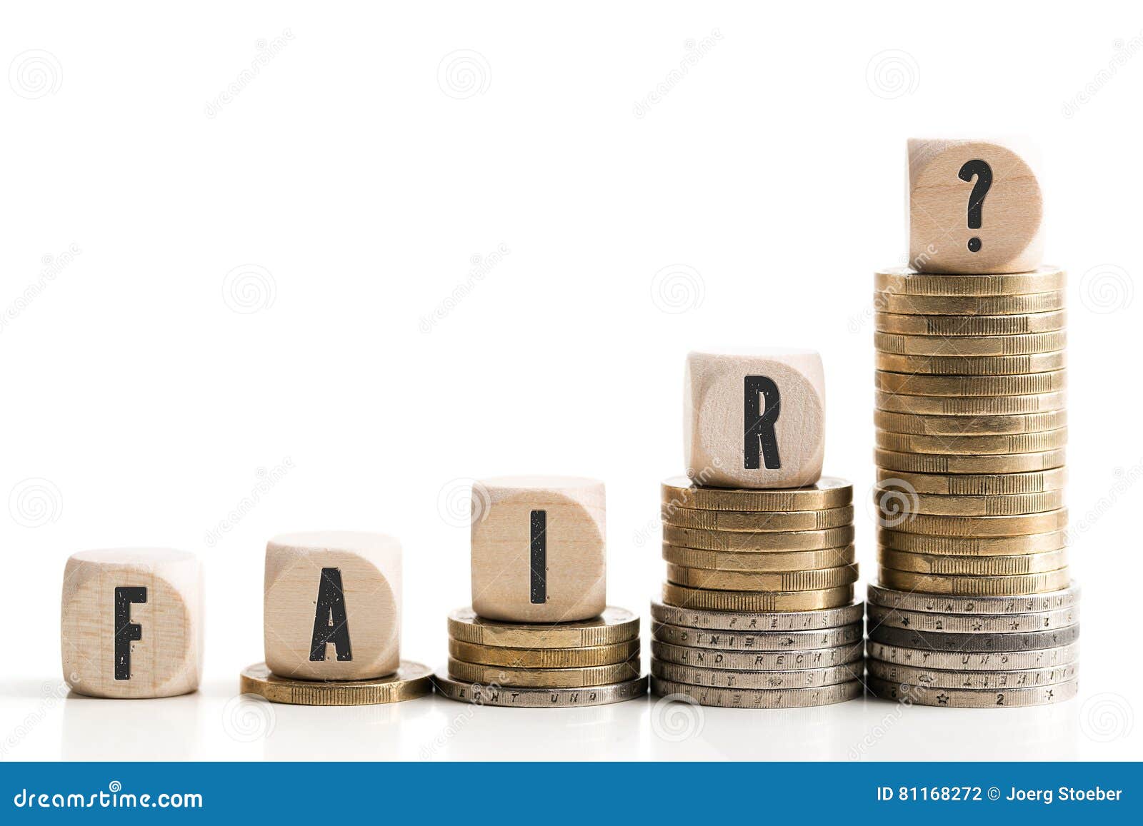 Stacked Coins Showing Income Difference between Rich and Normal Incomes ...