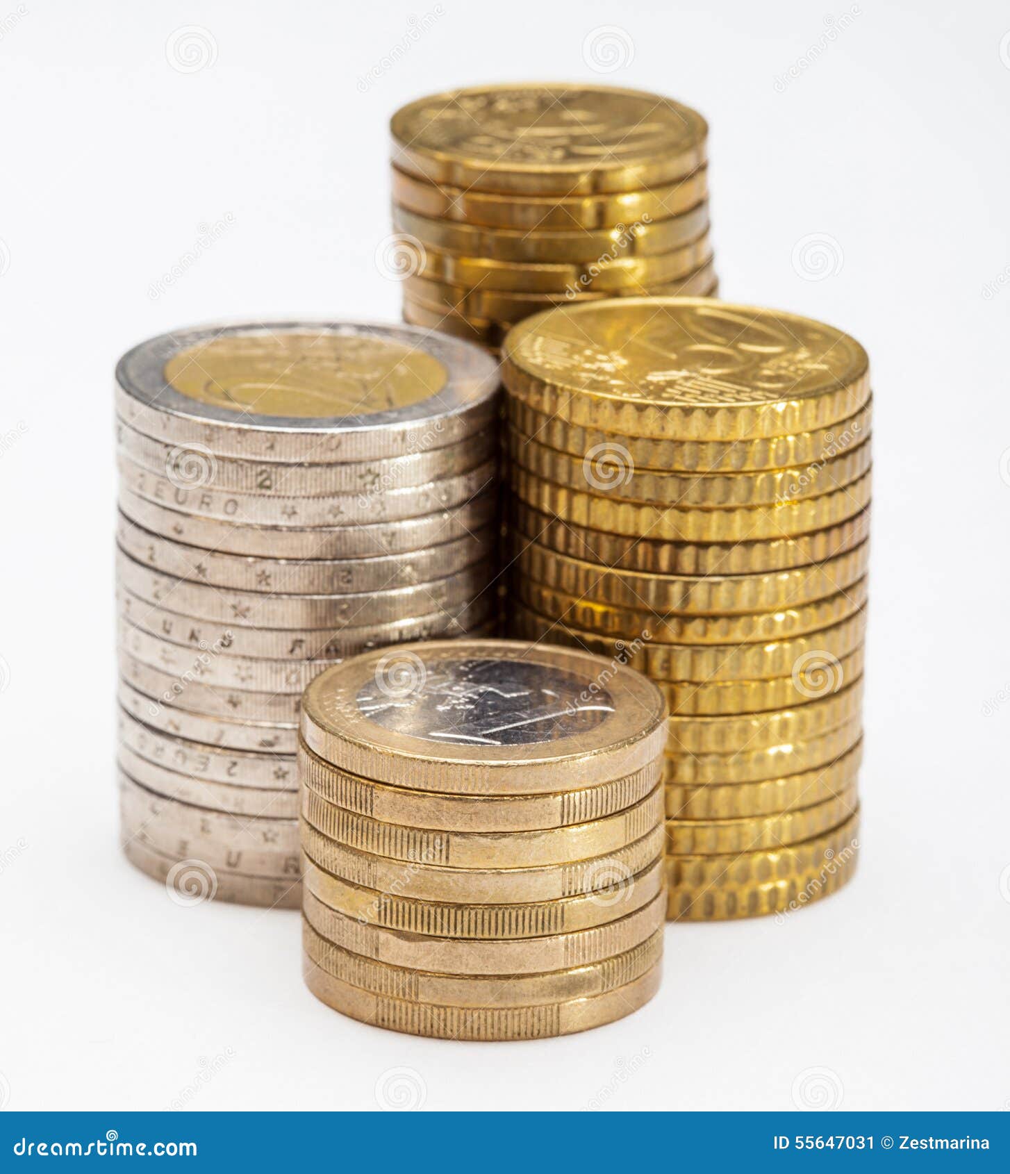 Stacked coins stock image. Image of golden, coin, copper - 55647031