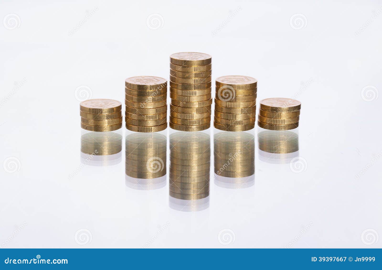 Stacked coins stock image. Image of money, gold, swedish - 39397667