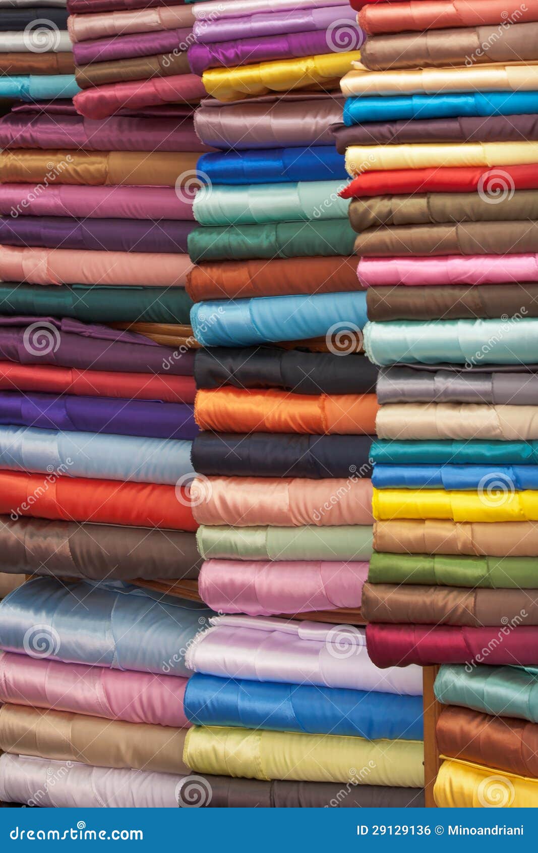 Stacked colorful fabrics stock photo. Image of handcraft - 29129136
