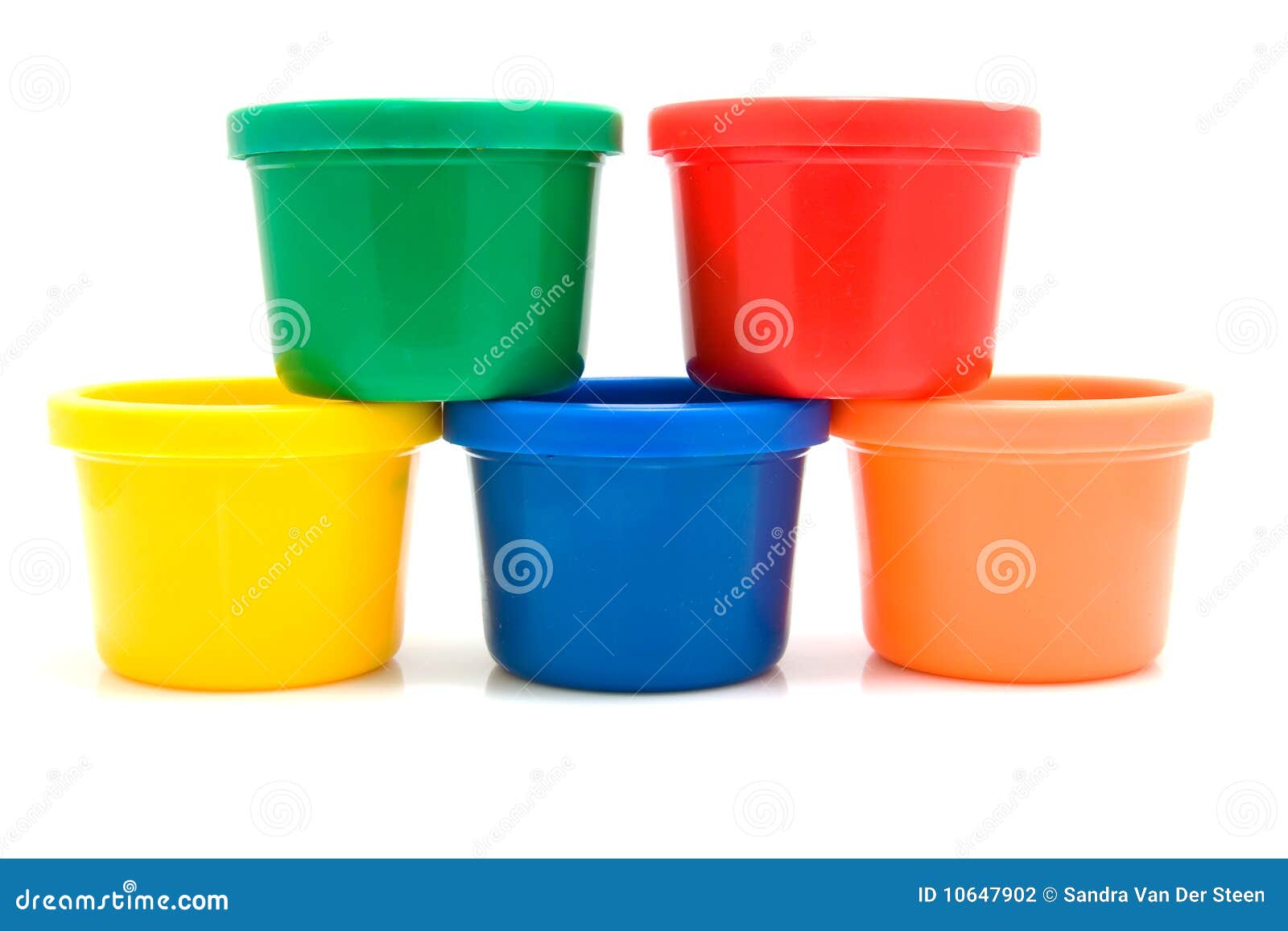 Stacked colorful jars stock photo. Image of piled, clay - 10647902
