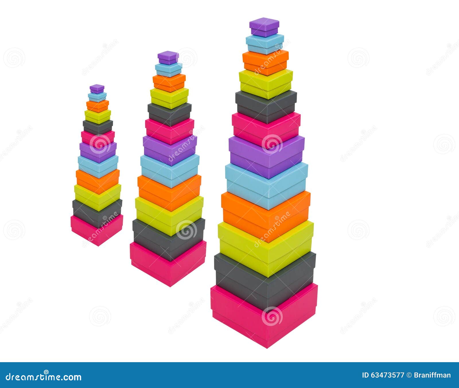 Stacked Colorful Packaging Boxes Stock Image - Image of color, giftbox ...