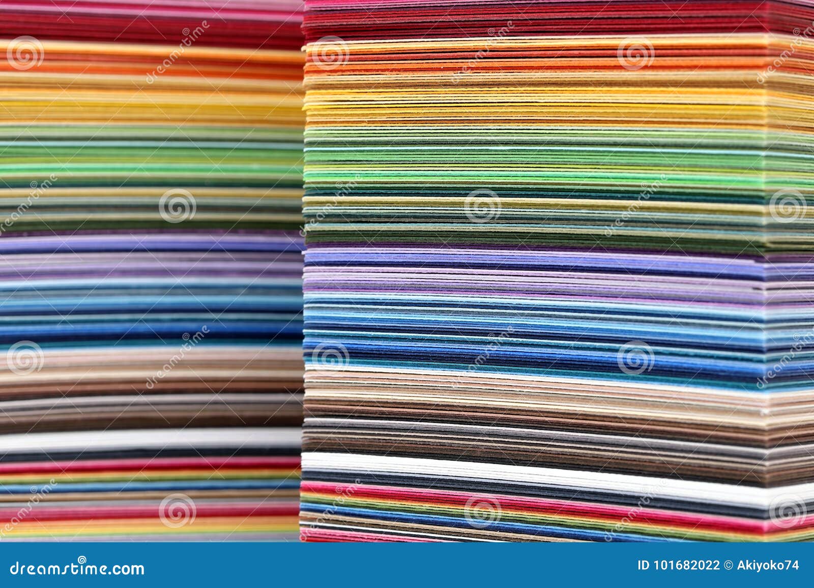 Stacked Colorful Paper - Color Samples Stock Photo - Image of artistic ...