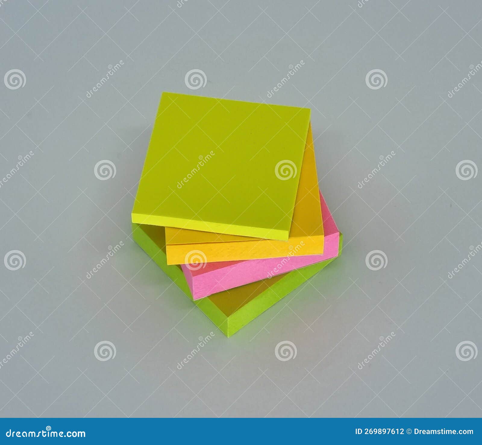 Stacked Colorful Post it Notes Stock Photo - Image of checklist ...