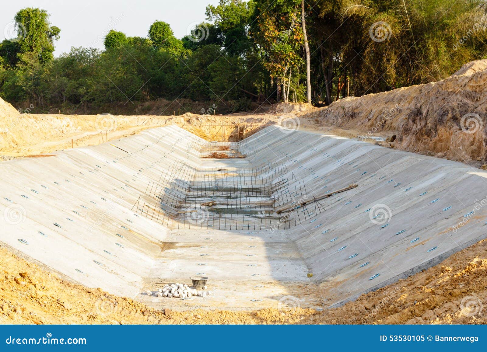 Stacked concrete drainage stock image. Image of connect - 53530105