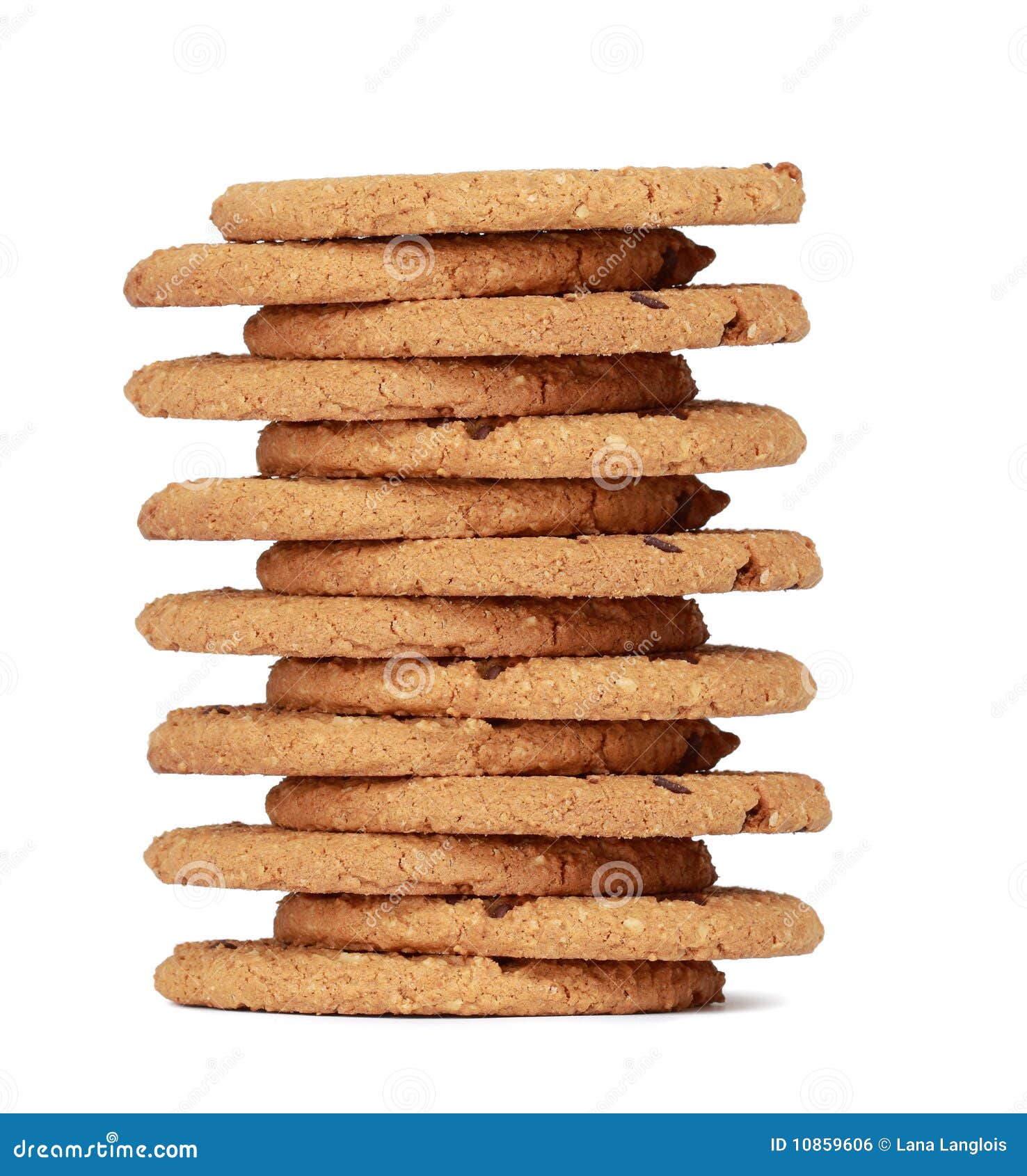 Stacked cookies stock photo. Image of stacked, pile, chocolate - 10859606