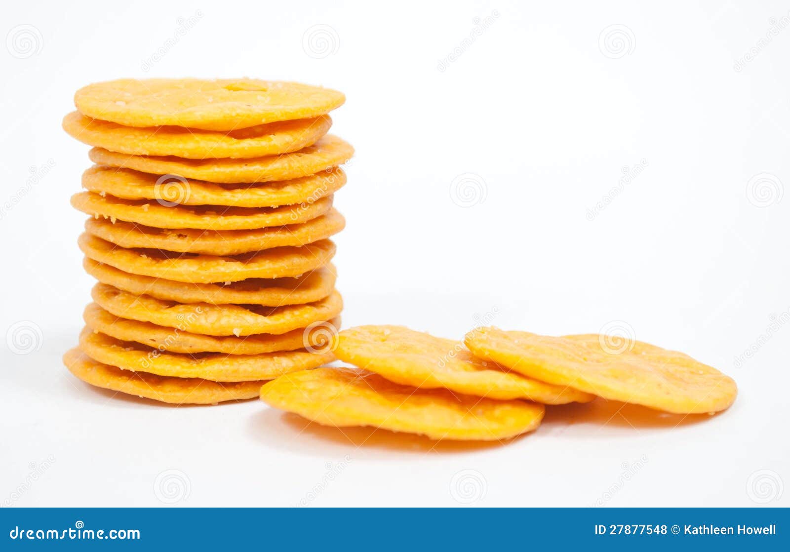 Stacked Crackers stock photo. Image of orange, flavored - 27877548