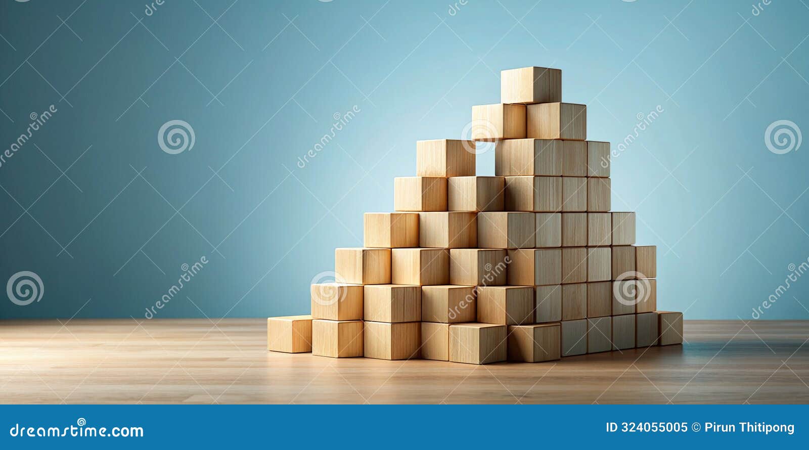 Stacked Cubes Forming Solid Structure Generative AI Stock Illustration ...
