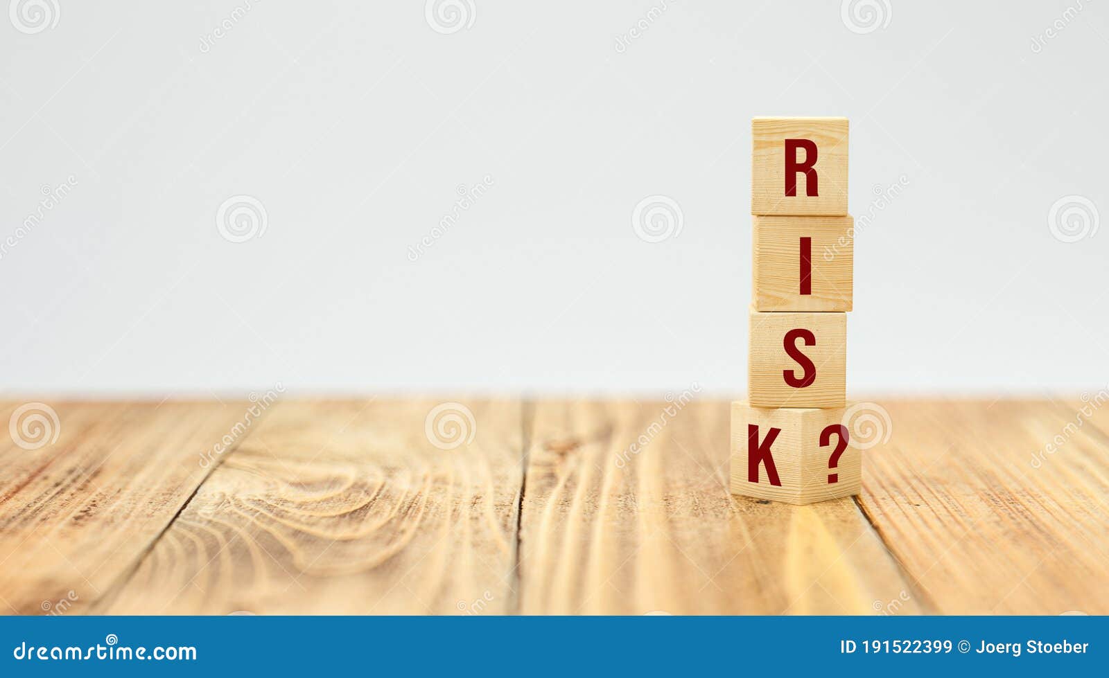 Stacked Cubes with Message RISK? - 3d Illustration Stock Image - Image ...