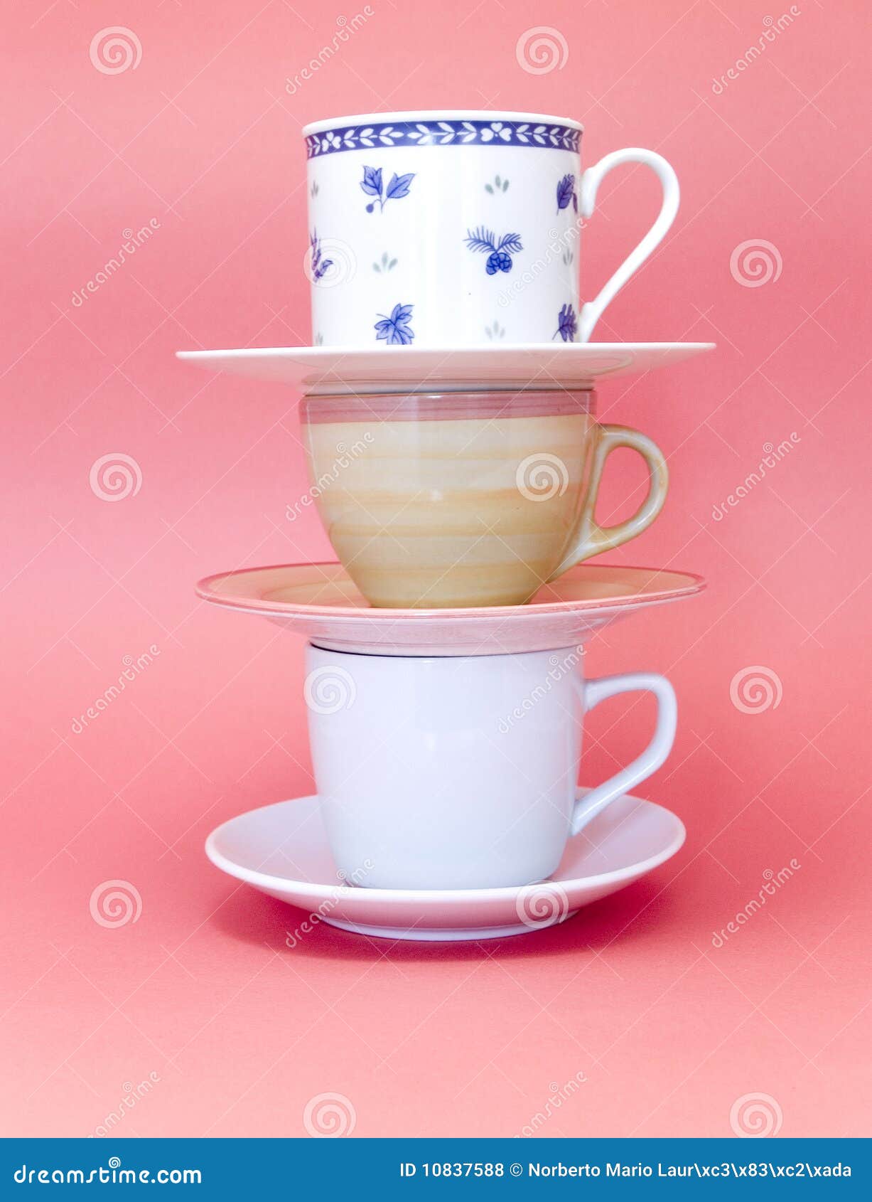 Stacked cups stock photo. Image of isolated, balance - 10837588