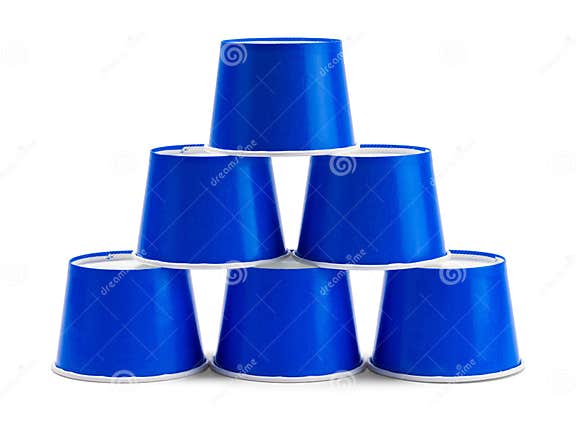Stacked Cups stock photo. Image of pyramid, stack, bowl - 279818018